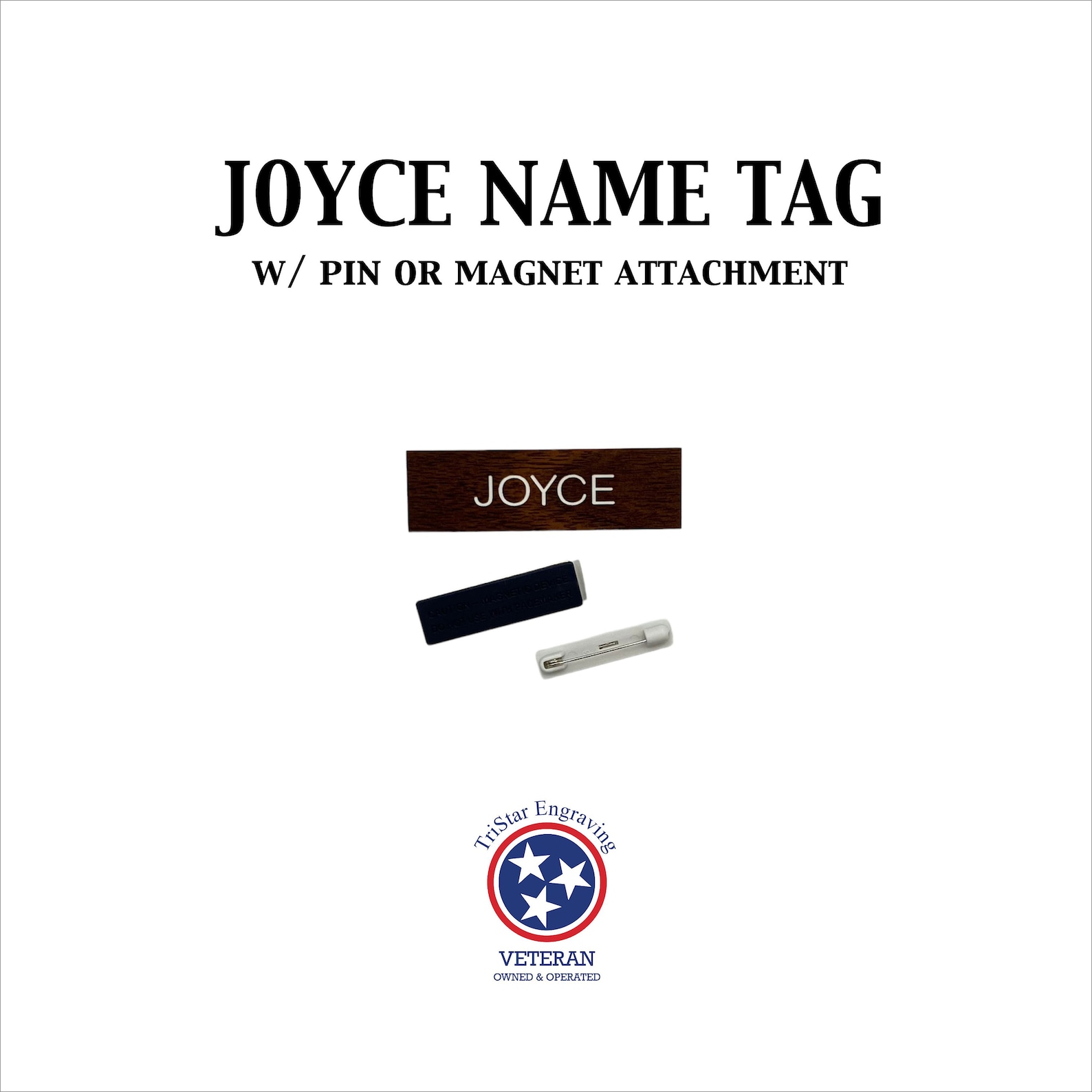 JOYCE Name Tag Halloween Costume Accessory Name Badge Joyce - Etsy