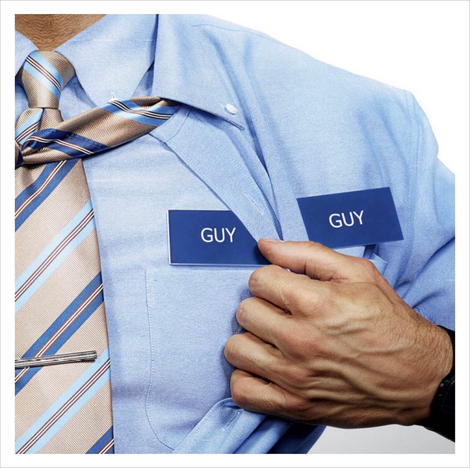 Free GUY Name Tag Non Playable Character Movie Cosplay Name Badge ...