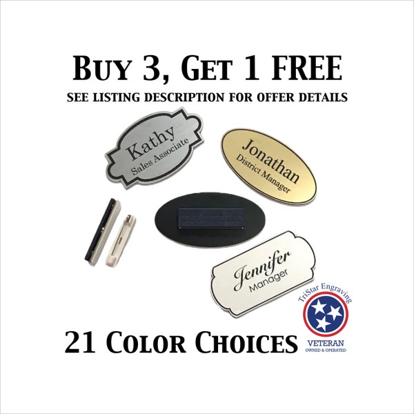 Custom Name Tags - Etsy