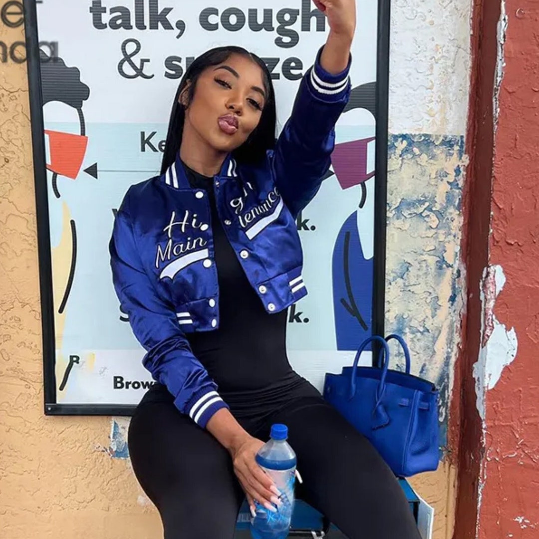 High Maintenance Embroidered Bomber Jacket Urban Streetwear Fashionable ...