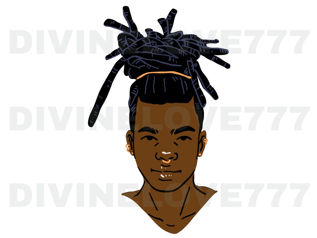 Dreads SVG PNG Black Man SVG - Etsy UK