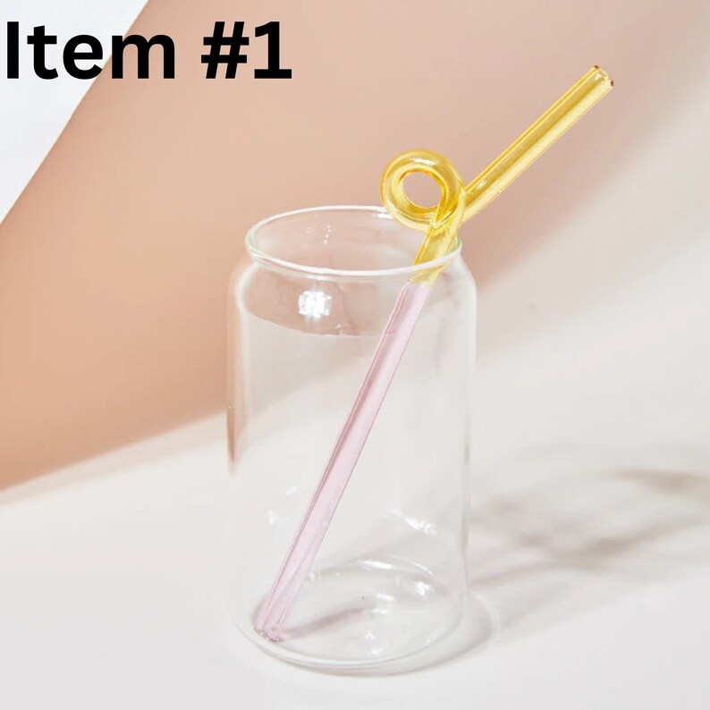 Handblown Glass Straws Reusable Heat Resistant Glass Straw - Etsy
