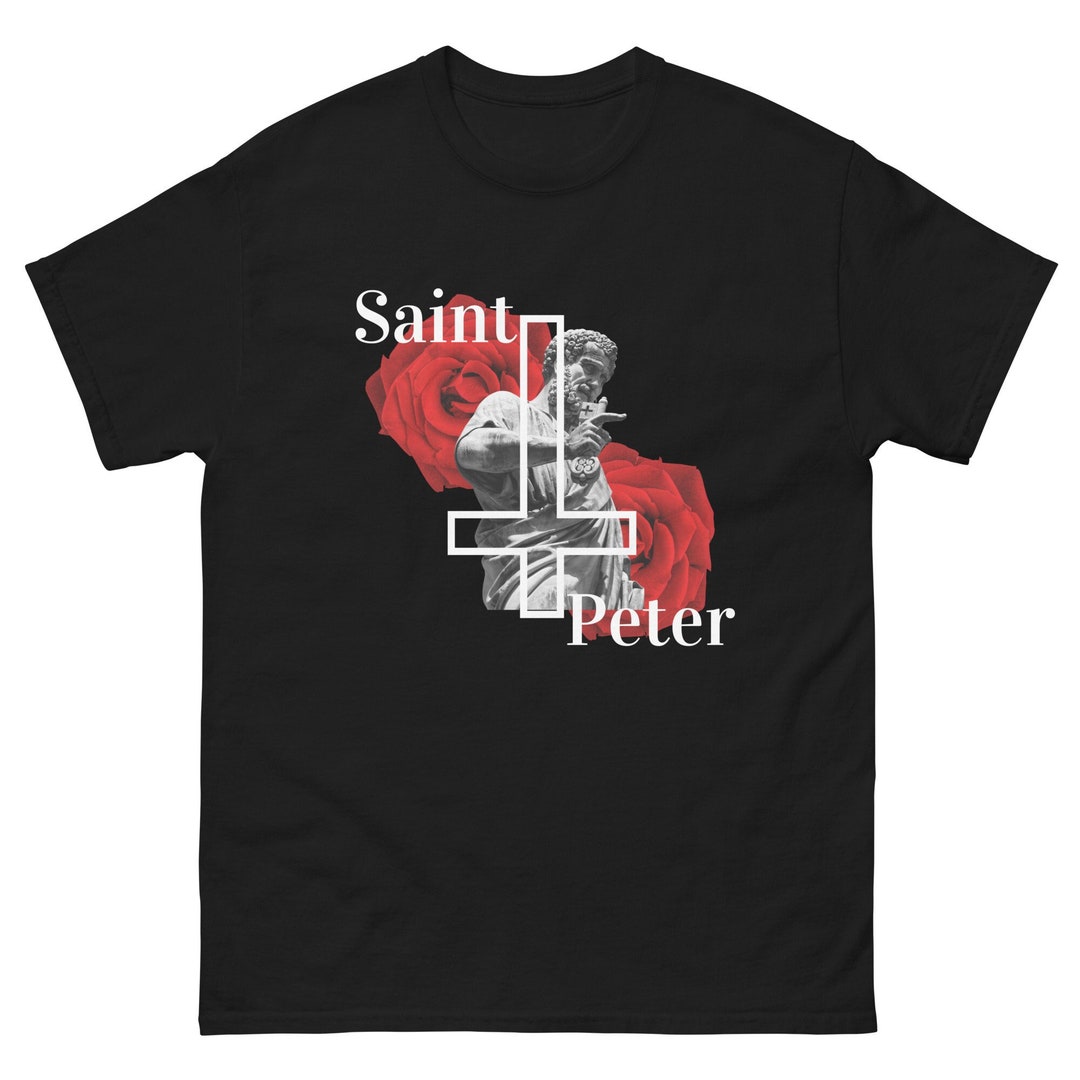 St. Peter's Symbol T-shirt Catholic Faith Men's Classic Tee Upside Down ...