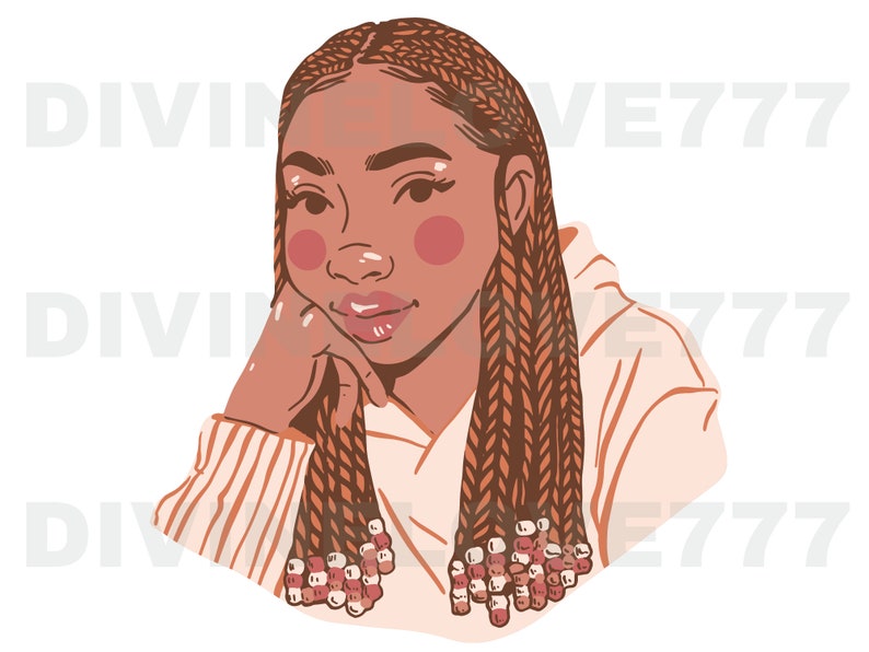 Braids Woman SVG and PNG Bundle Black Woman SVG Black Girl - Etsy