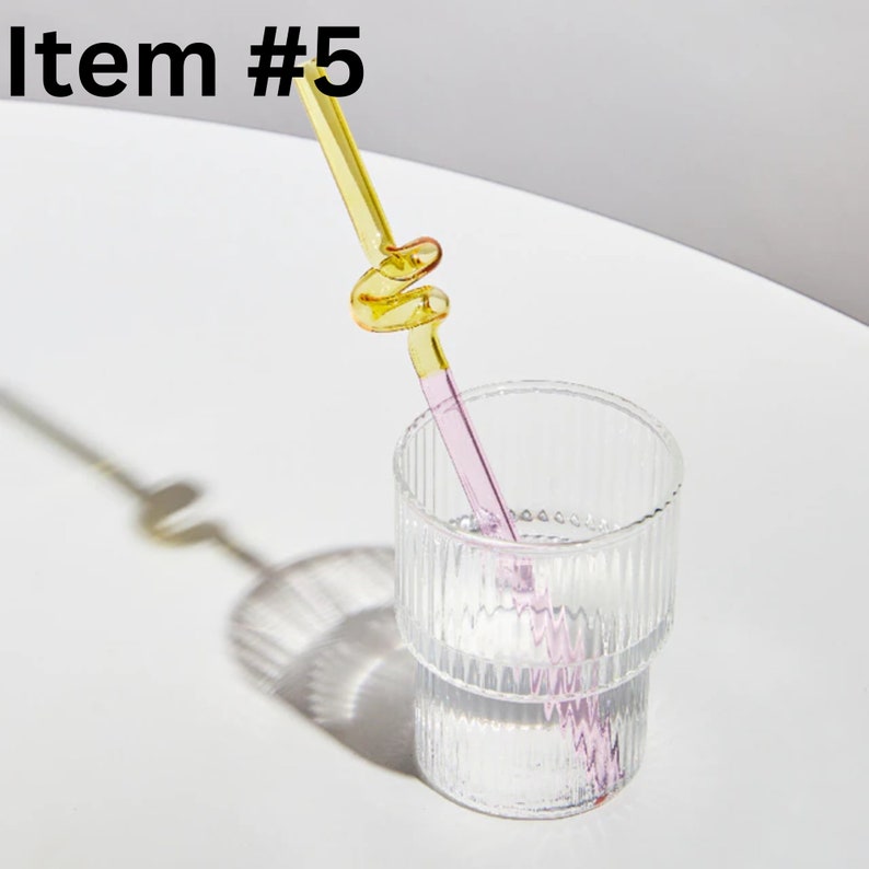 Handblown Glass Straws Reusable Heat Resistant Glass Straw - Etsy