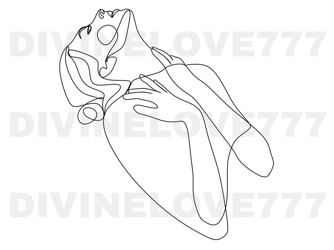 Woman SVG and PNG Bundle Minimalist One Line Art SVG - Etsy