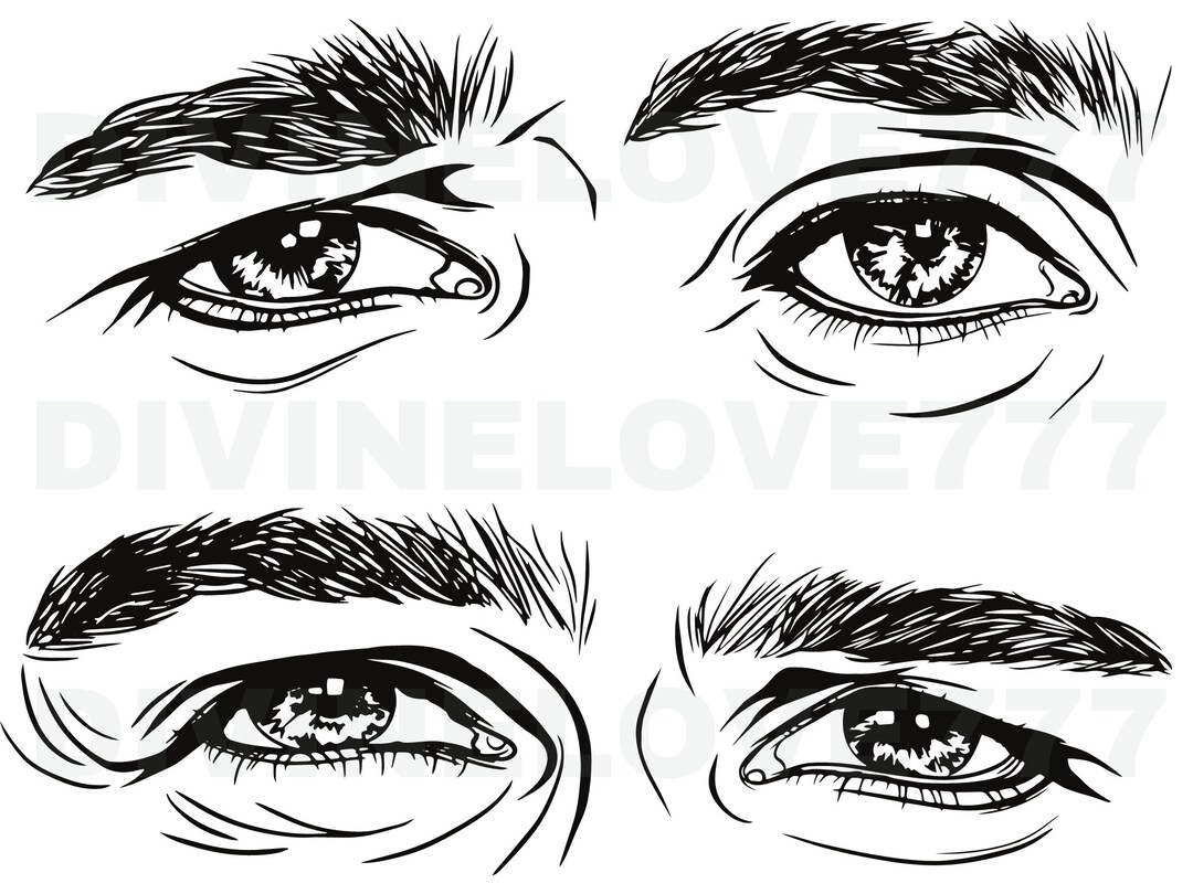 Man Eyes SVG - Etsy
