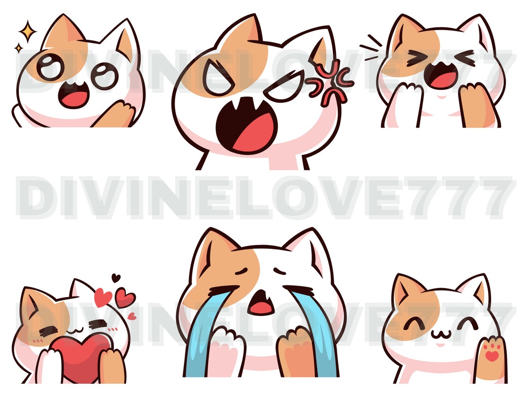 Cat SVG and PNG Bundle, Anime SVG, Kawaii Svg Bundle - Etsy