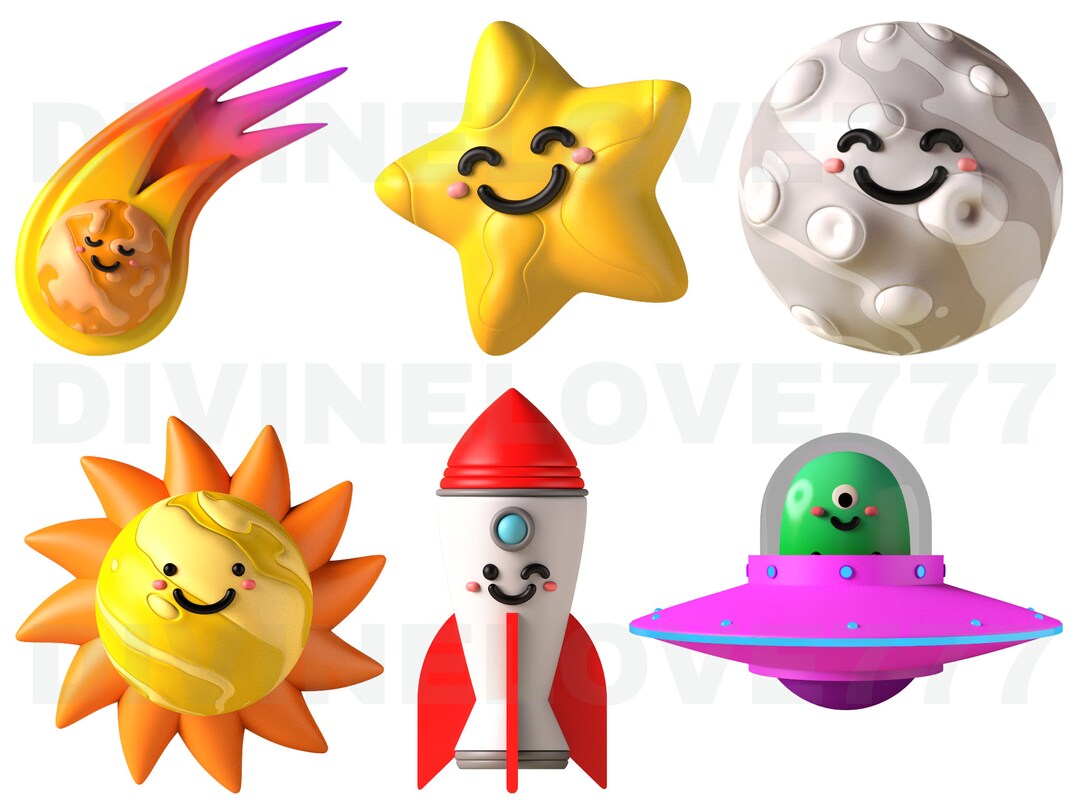 Solar System SVG, 3d Emoji Template, 3d Emoji. 3d Solar System - Etsy ...