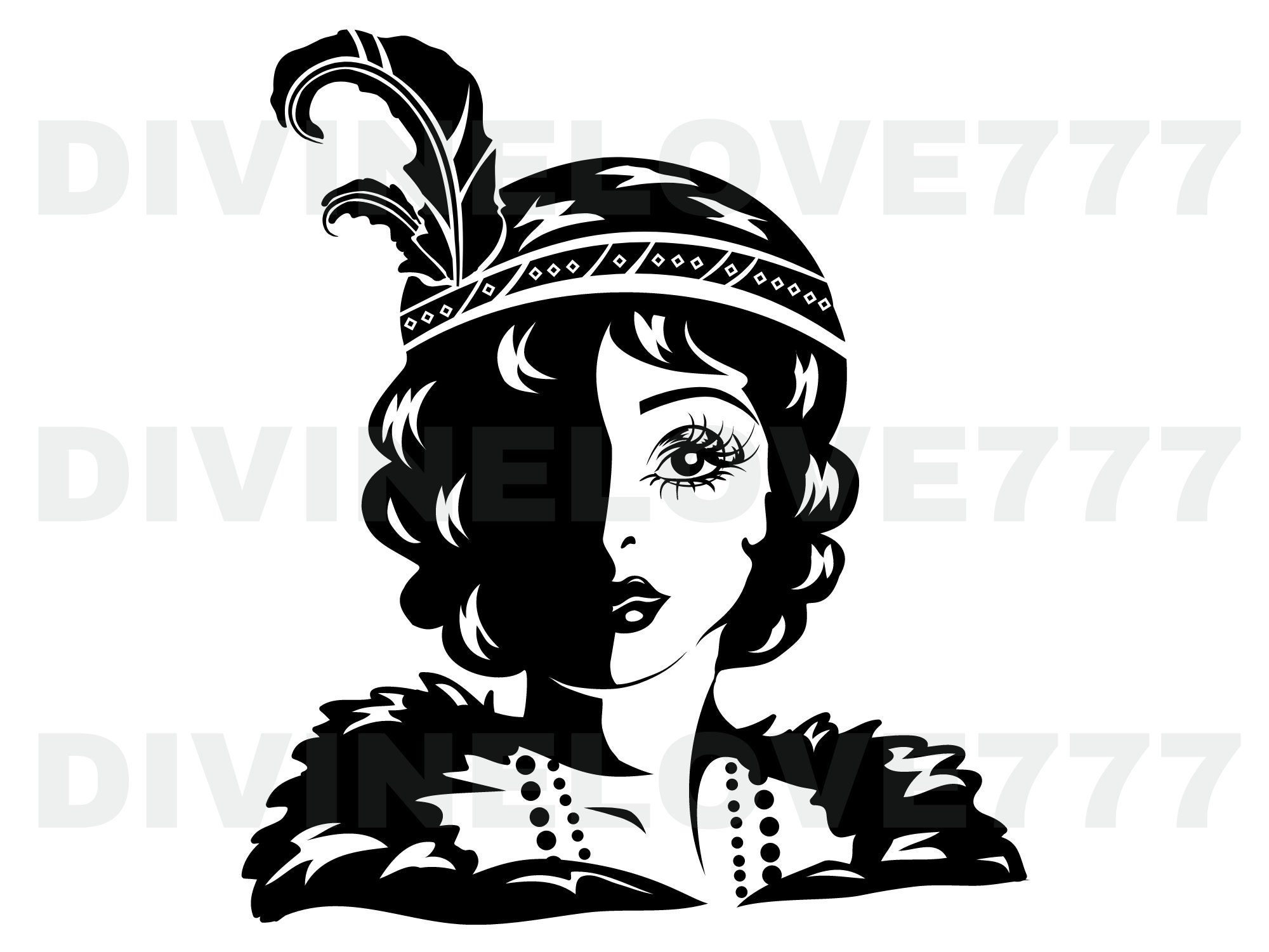 Flapper Girl Silhouette Png