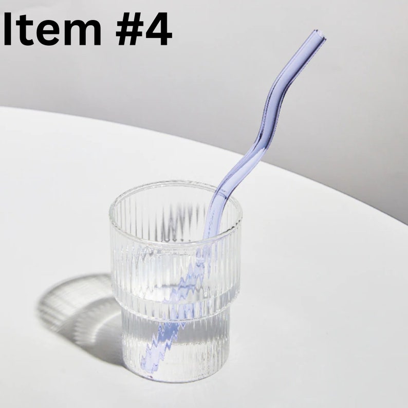 Handblown Glass Straws Reusable Heat Resistant Glass Straw - Etsy
