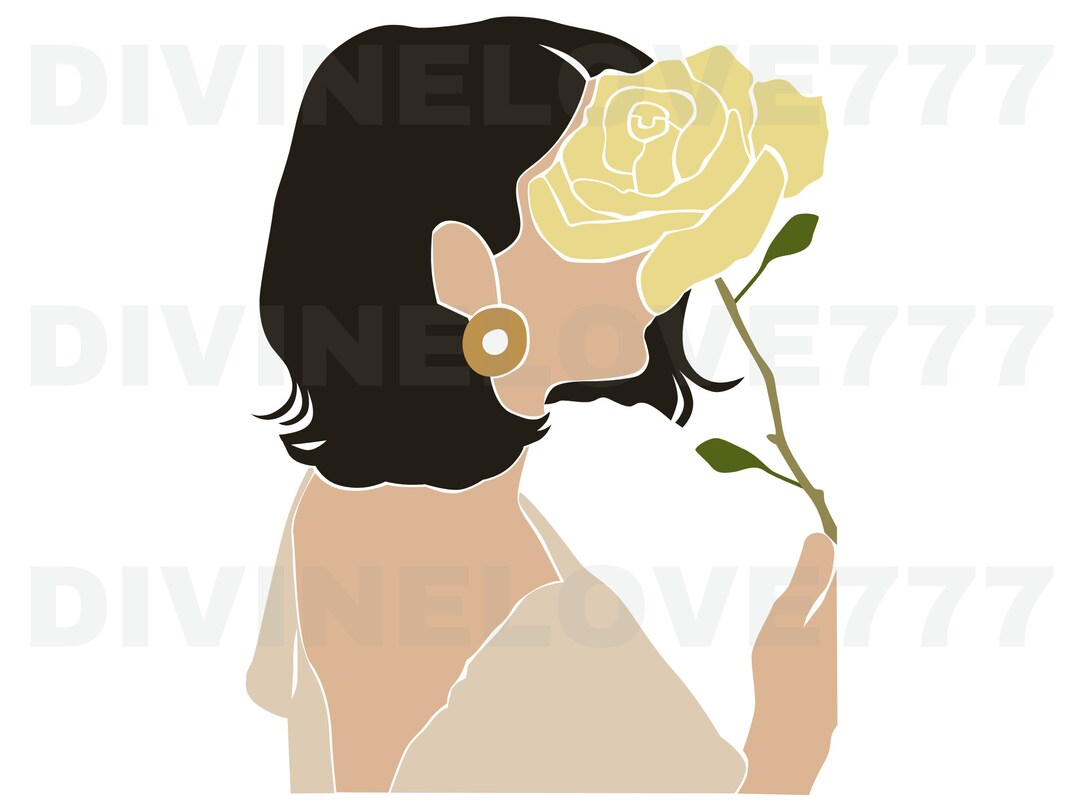 Woman SVG Asian Woman SVG Rose SVG, Chinese Woman Download, Asian Svg ...