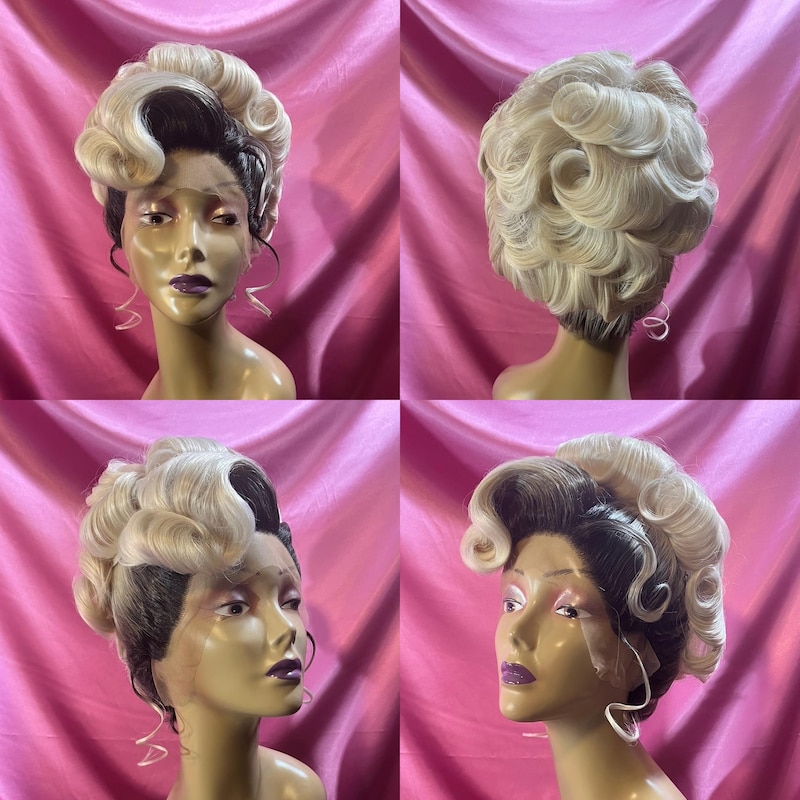Black Updo Wig Drag - Etsy