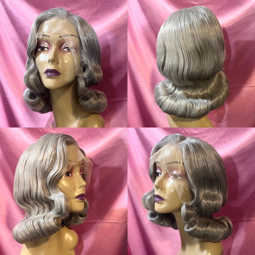 Silver Dita Pinup Wig Ready to Ship - Etsy