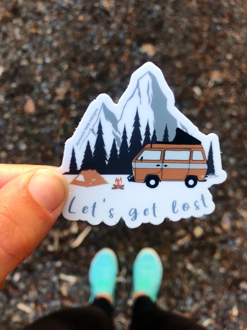 Lets Get Lost Sticker Van Sticker - Etsy