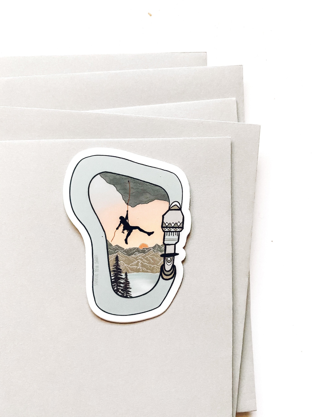 Carabiner Sticker Climbing Sticker Rock Climber - Etsy