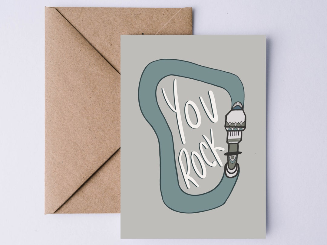 You Rock Greeting Card Birthday Card - Etsy