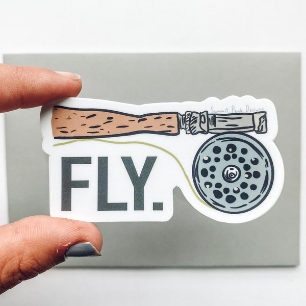 Fly Fishing Sticker - Etsy