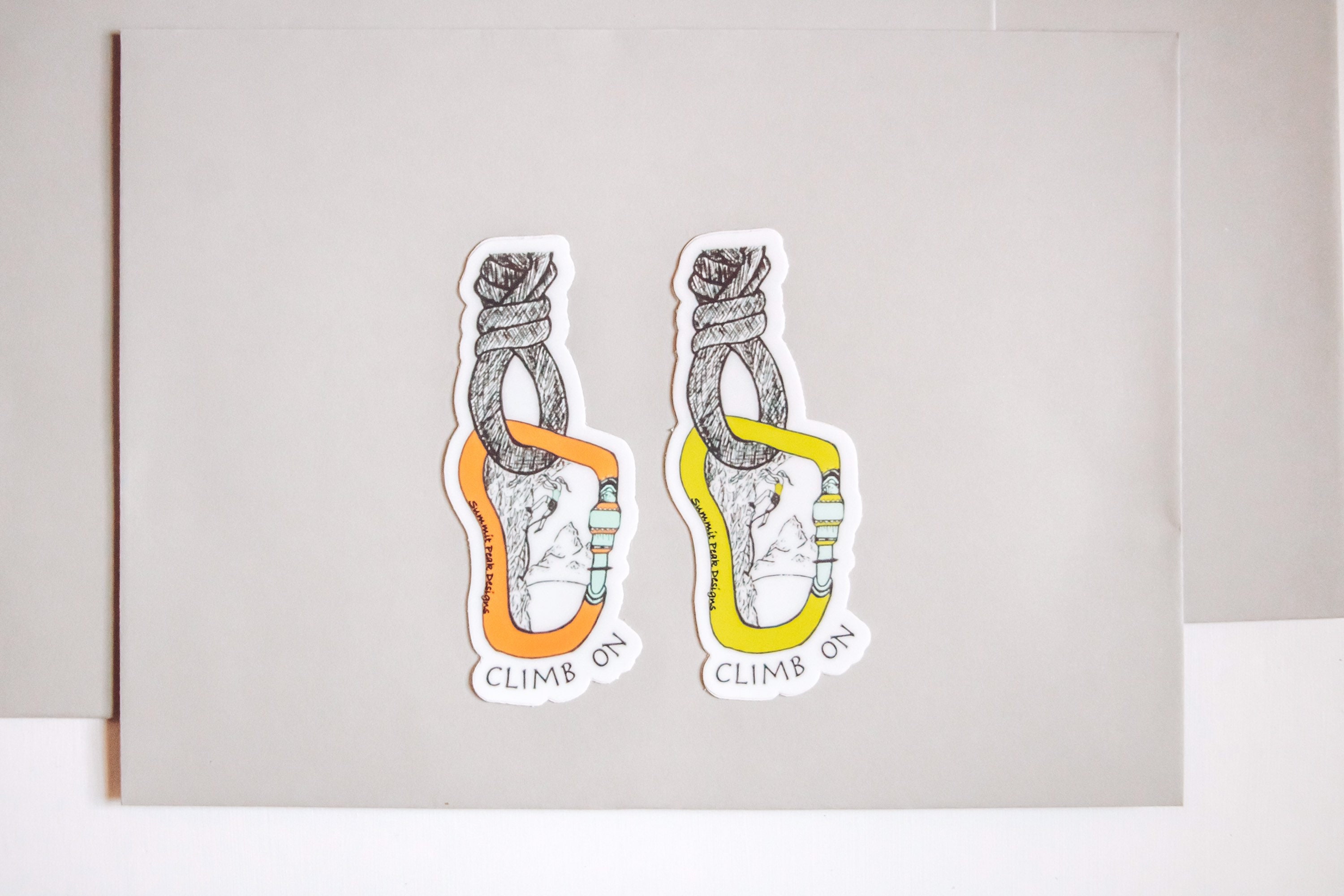 Rock Climbing Girl Sticker Climb on Sticker Carabiner - Etsy