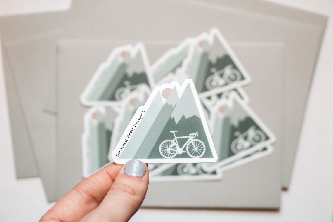 Mountain Bike Sticker Bike Sticker Cyclist Ride - Etsy