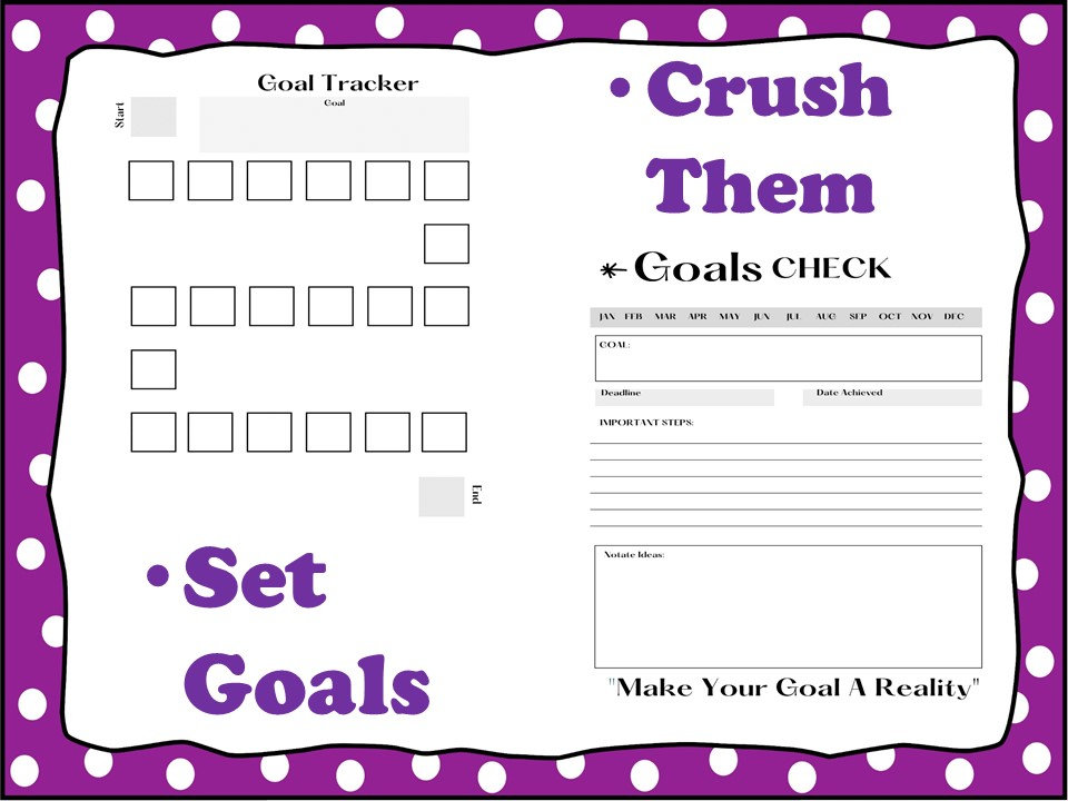 Goal Tracker, Habit Tracker, Planners, Planner Inserts, Printable ...