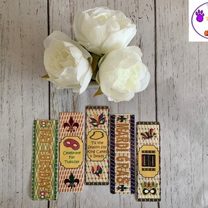Mardi Gras Bookmarks for Readers, Holiday Bookmarks (set 1), Bookish ...