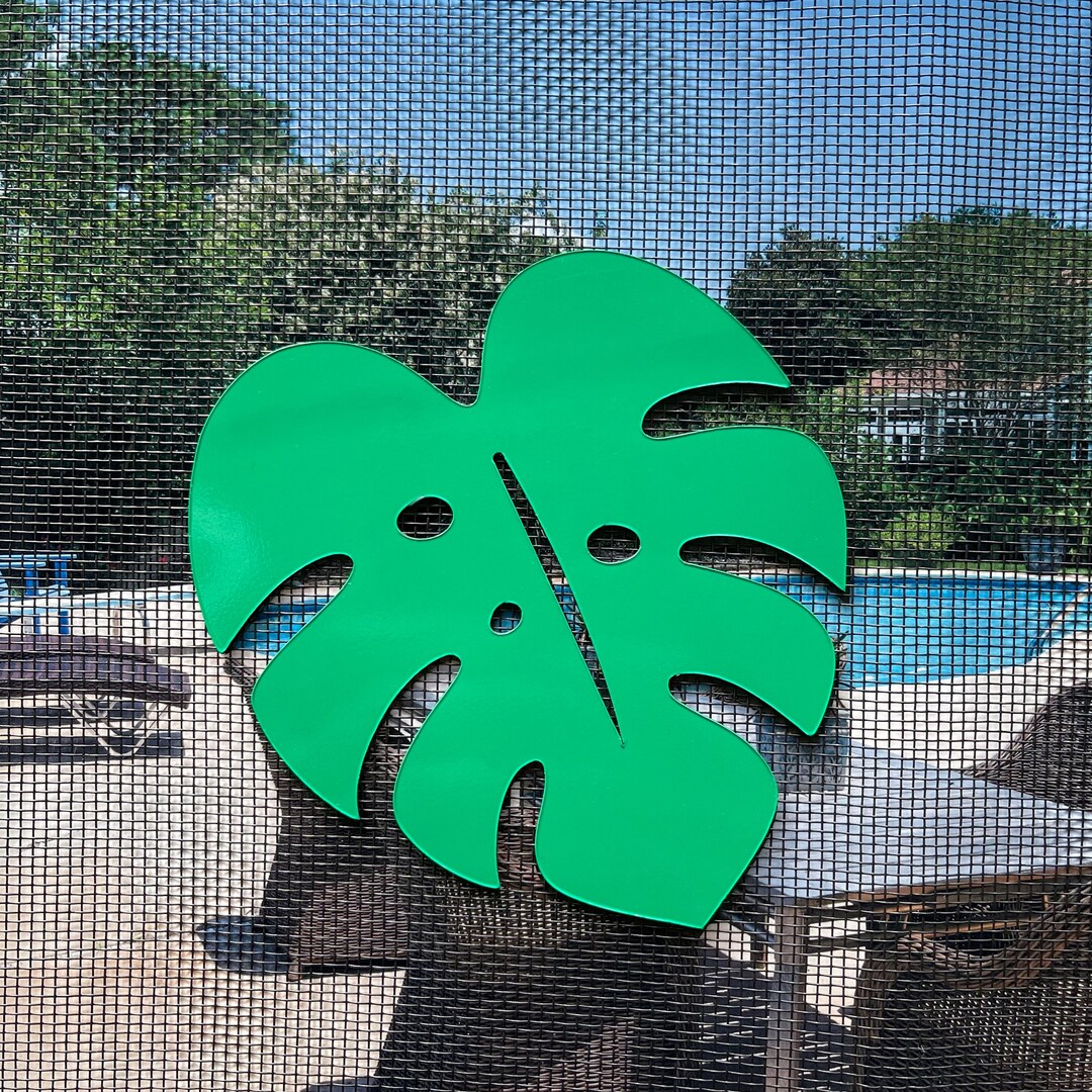 Monstera Leaf - Screen Door Magnet (inside-out Set)- Magnetic Screen ...
