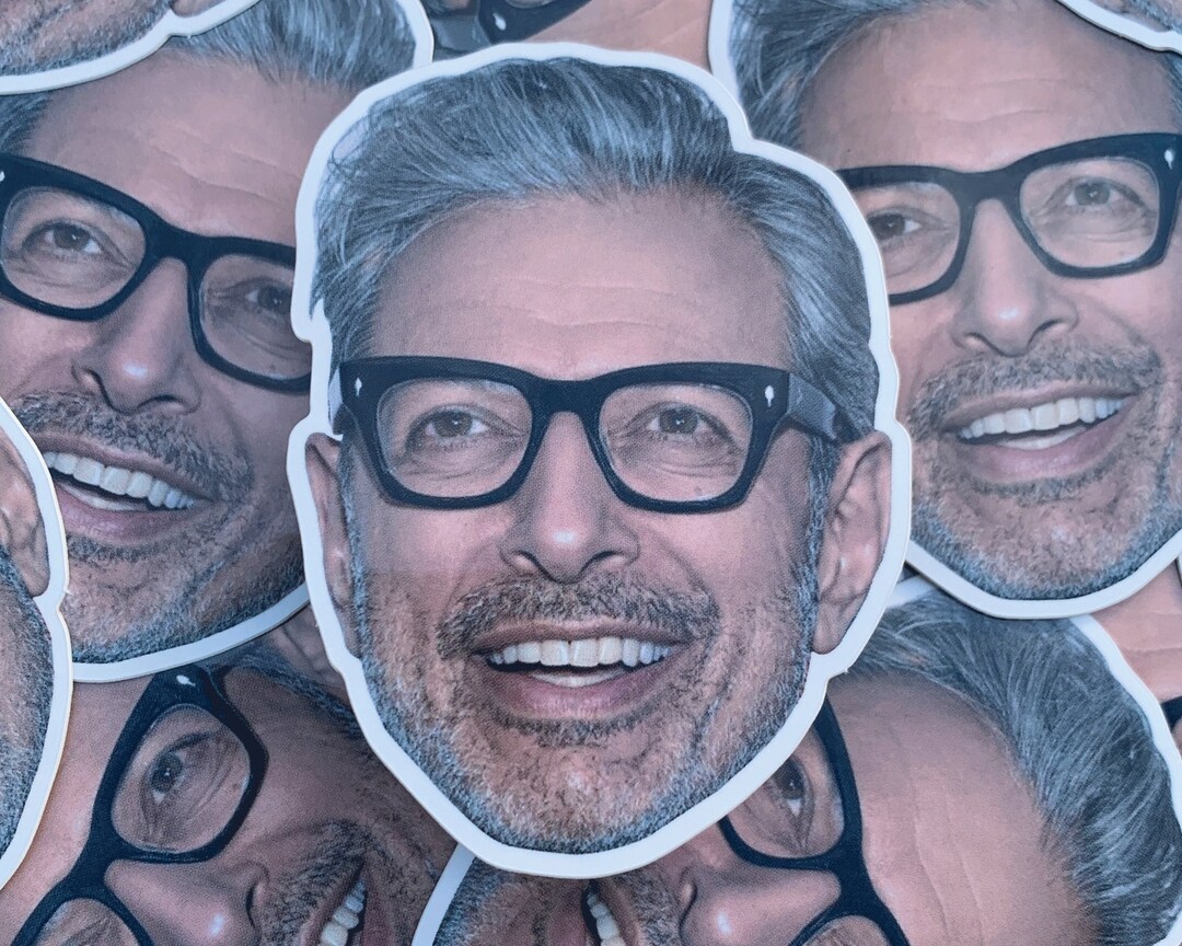 Daddy Jeff Goldblum Vinyl Sticker: Jurassic Zaddy Gift - Etsy