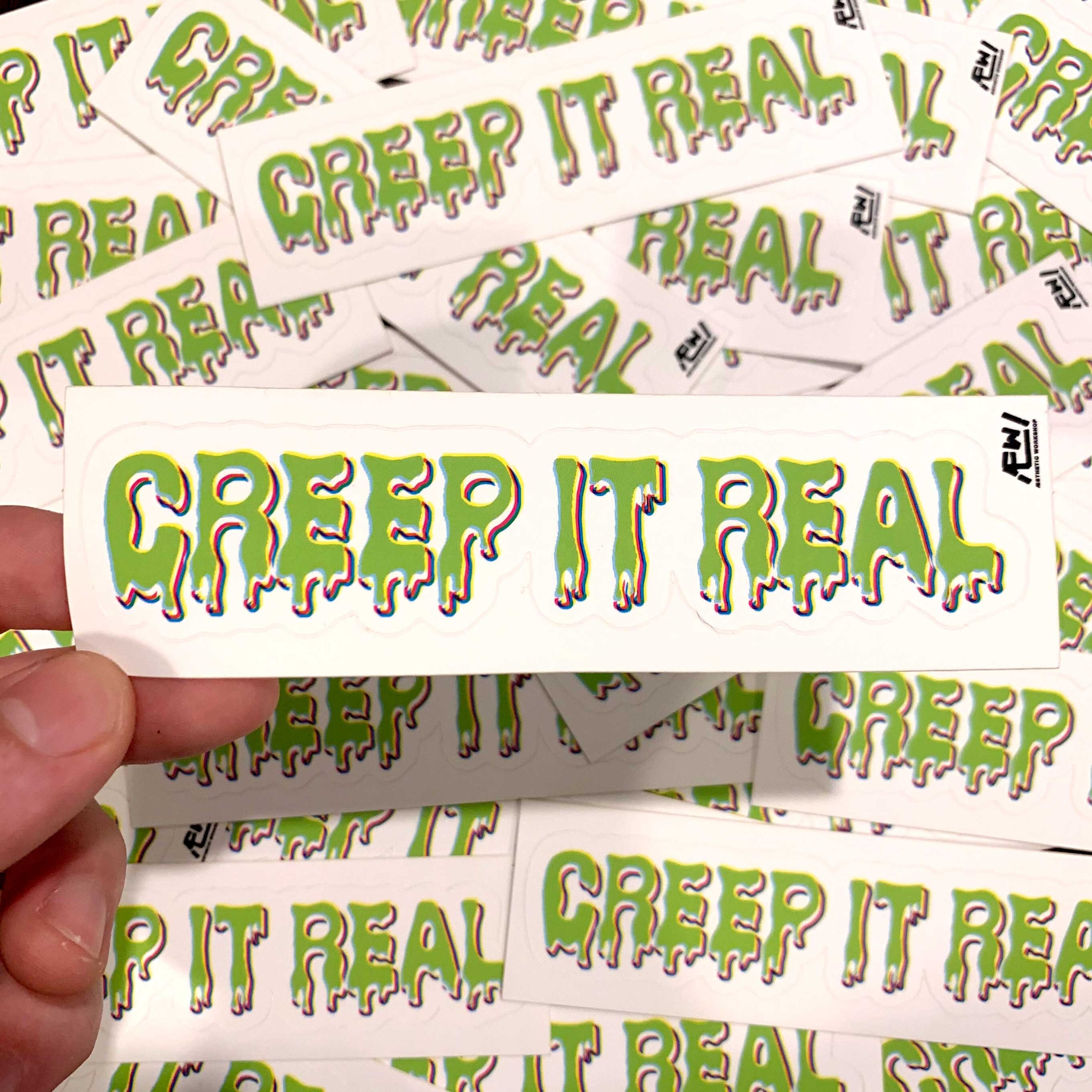 Creep It Real Sticker // Creepy Cute Sticker // Spooky Vinyl - Etsy