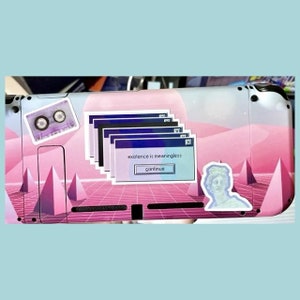 AESTHETIC Wave Sticker Pack // Retro Vaporwave Sticker Set // Vaporwave ...