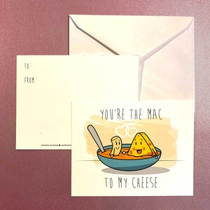 You're the Mac to My Cheese Greeting Card or Postcard // Mac & Cheese ...