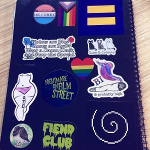 Bi & Probably High Sticker by Guest Artist, Hali // 420 Sticker ...