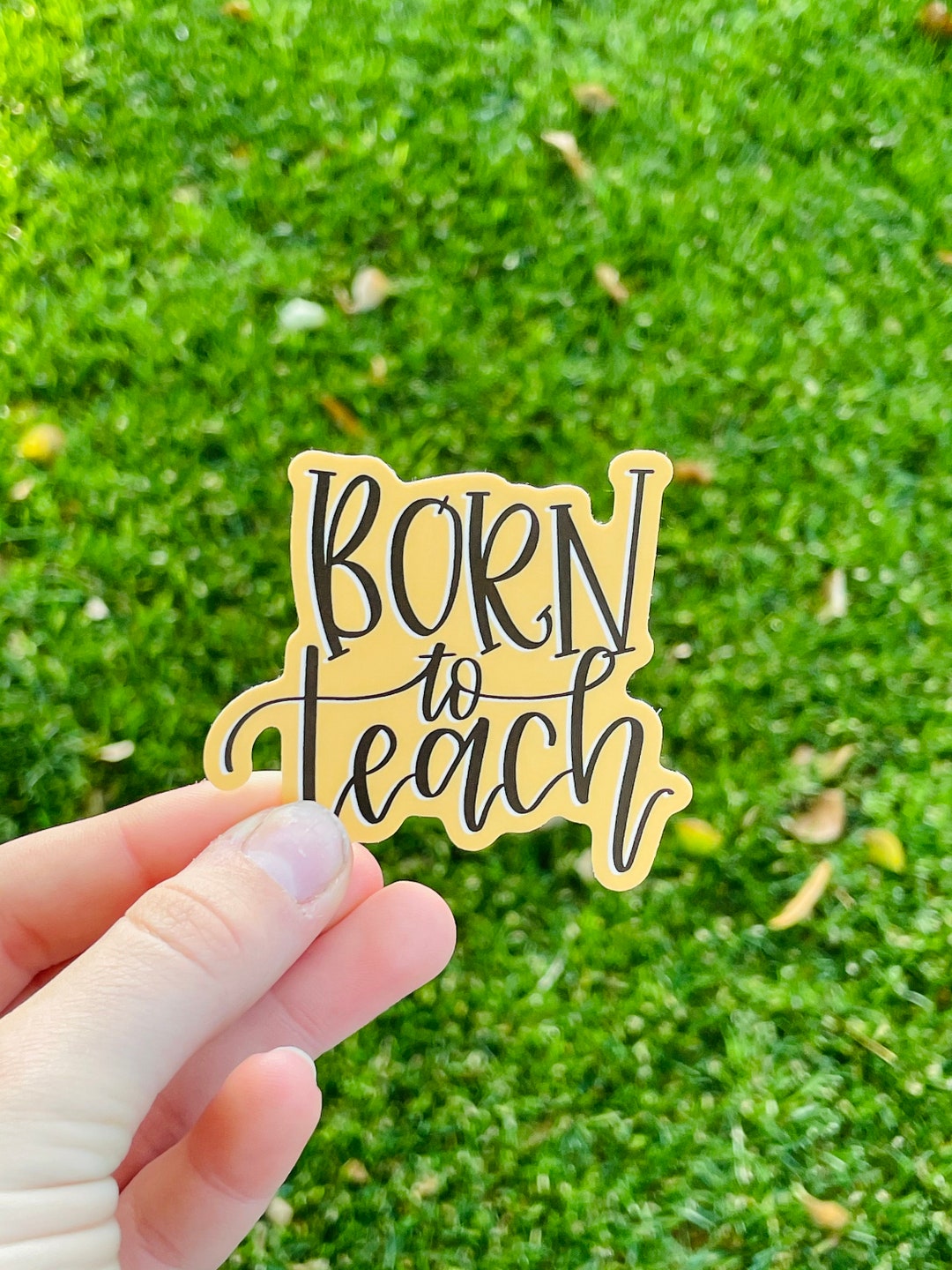 Born to Teach | Teacher Appreciation | Water Bottle Sticker | Laptop ...
