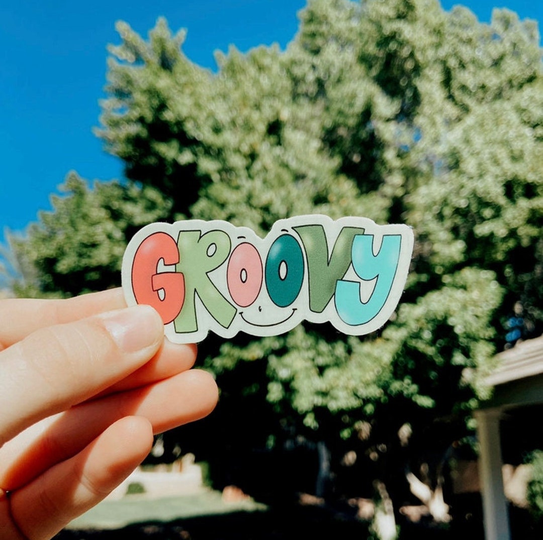 Groovy Sticker, Groovy, Vinyl Sticker, Water Bottle Stickers ...