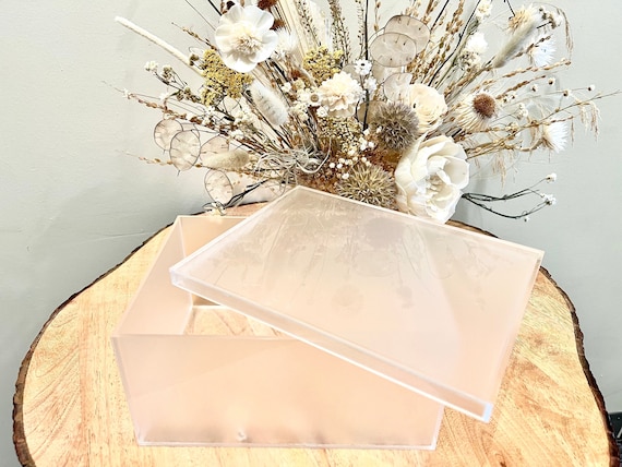 Frosted Acrylic Gift Box Bridesmaid Proposal Gift Box - Etsy