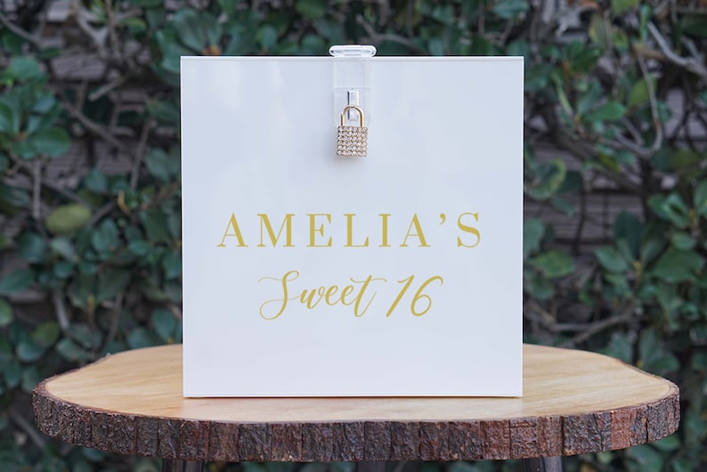 Personalized Sweet 16 Cards Gift Box - Etsy