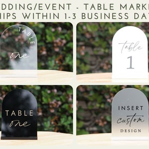 Table Markers - Etsy