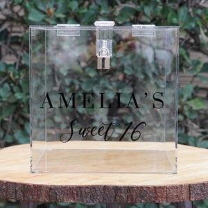 Personalized Sweet 16 Cards Gift Box - Etsy