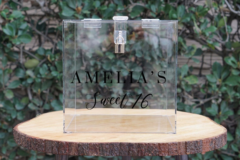 Personalized Sweet 16 Cards Gift Box - Etsy