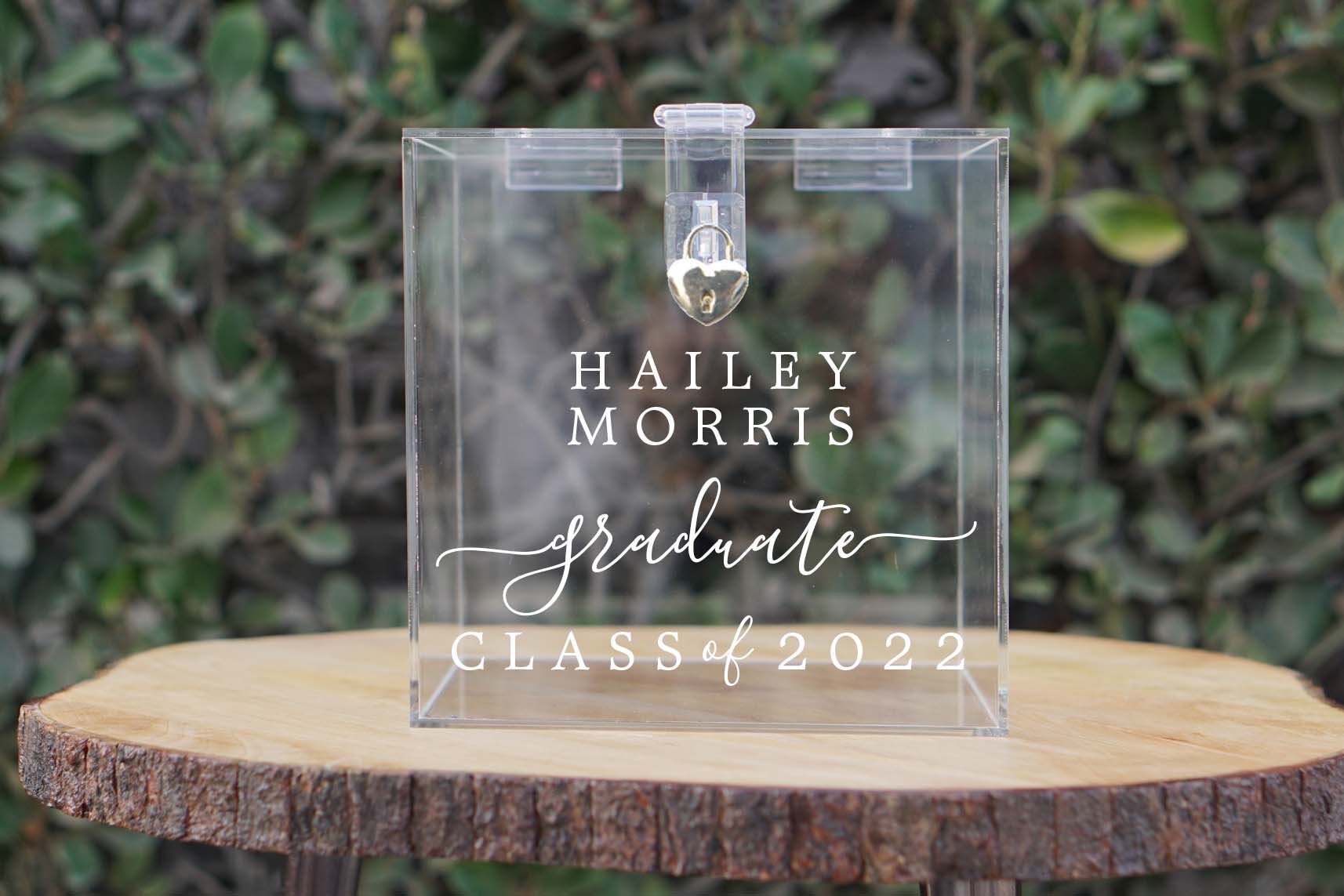 Graduation Card Box With Lock and Key HIGH QUALITY | Etsy