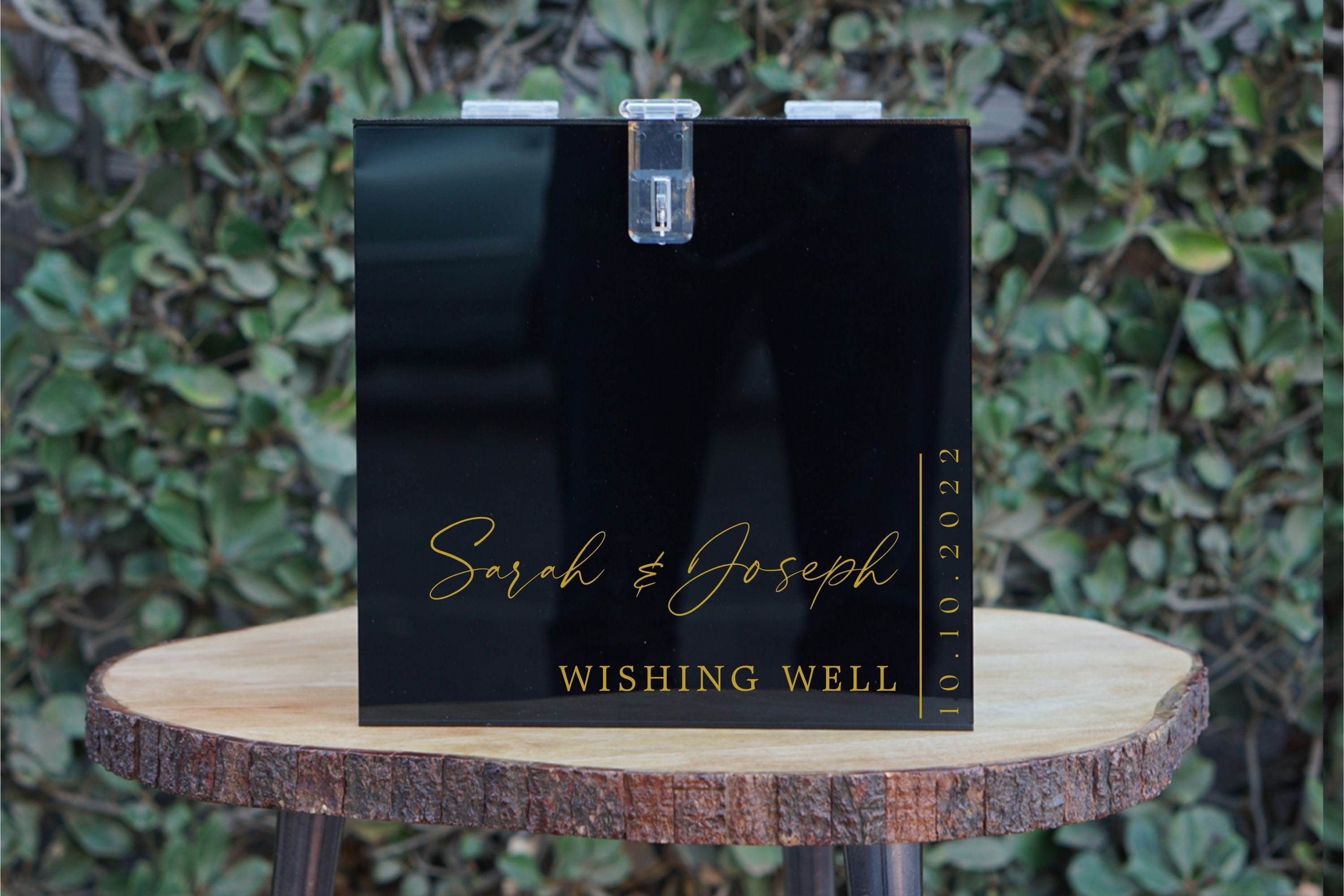 Wishing Well Card Box Customized Wedding Acrylic Card Box With | Etsy