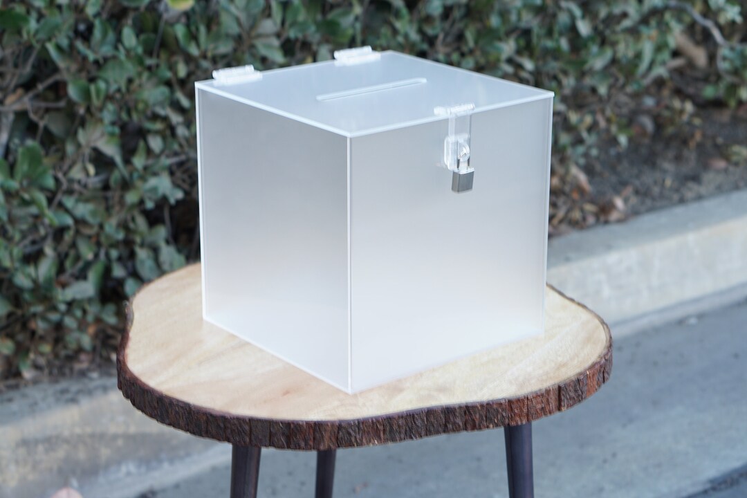 Graduation Frosted Acrylic Card Box With Lock and Key | HIGH QUALITY ...