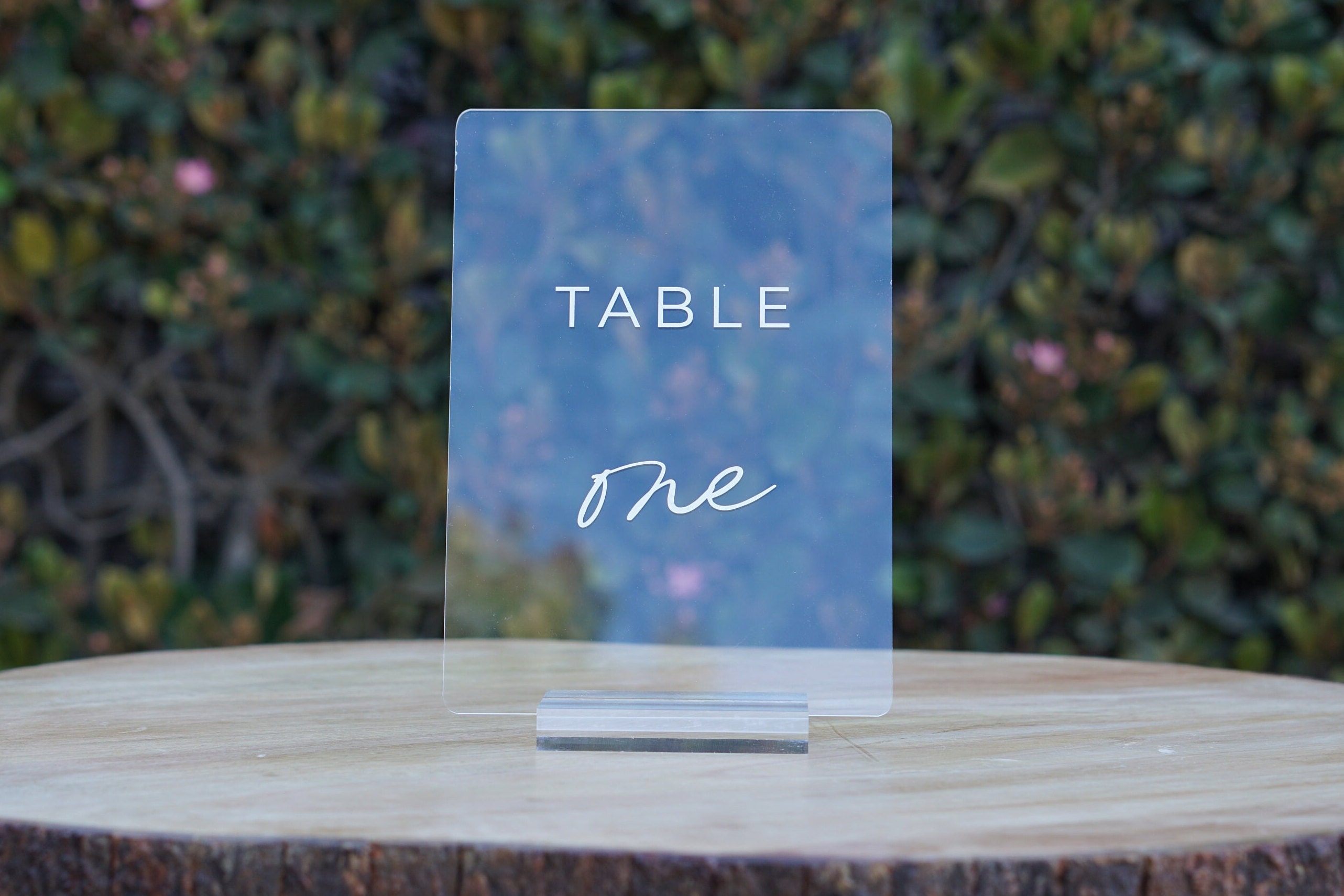 Acrylic Wedding Table Number Markers With Stands Acrylic - Etsy