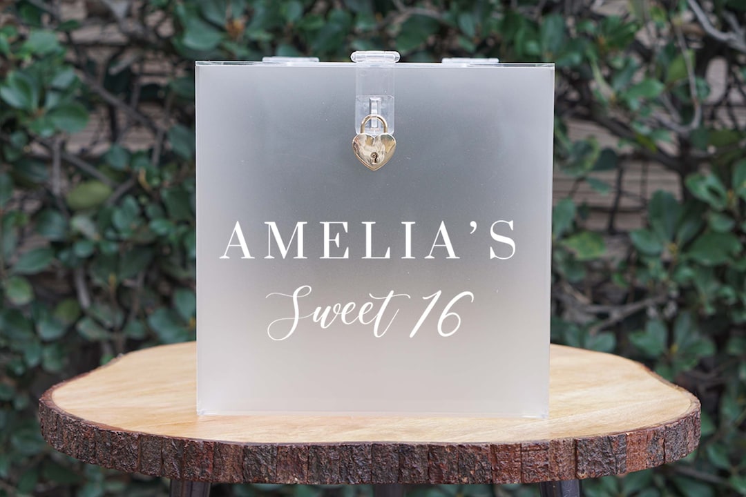 Personalized Sweet 16 Cards Gift Box - Etsy
