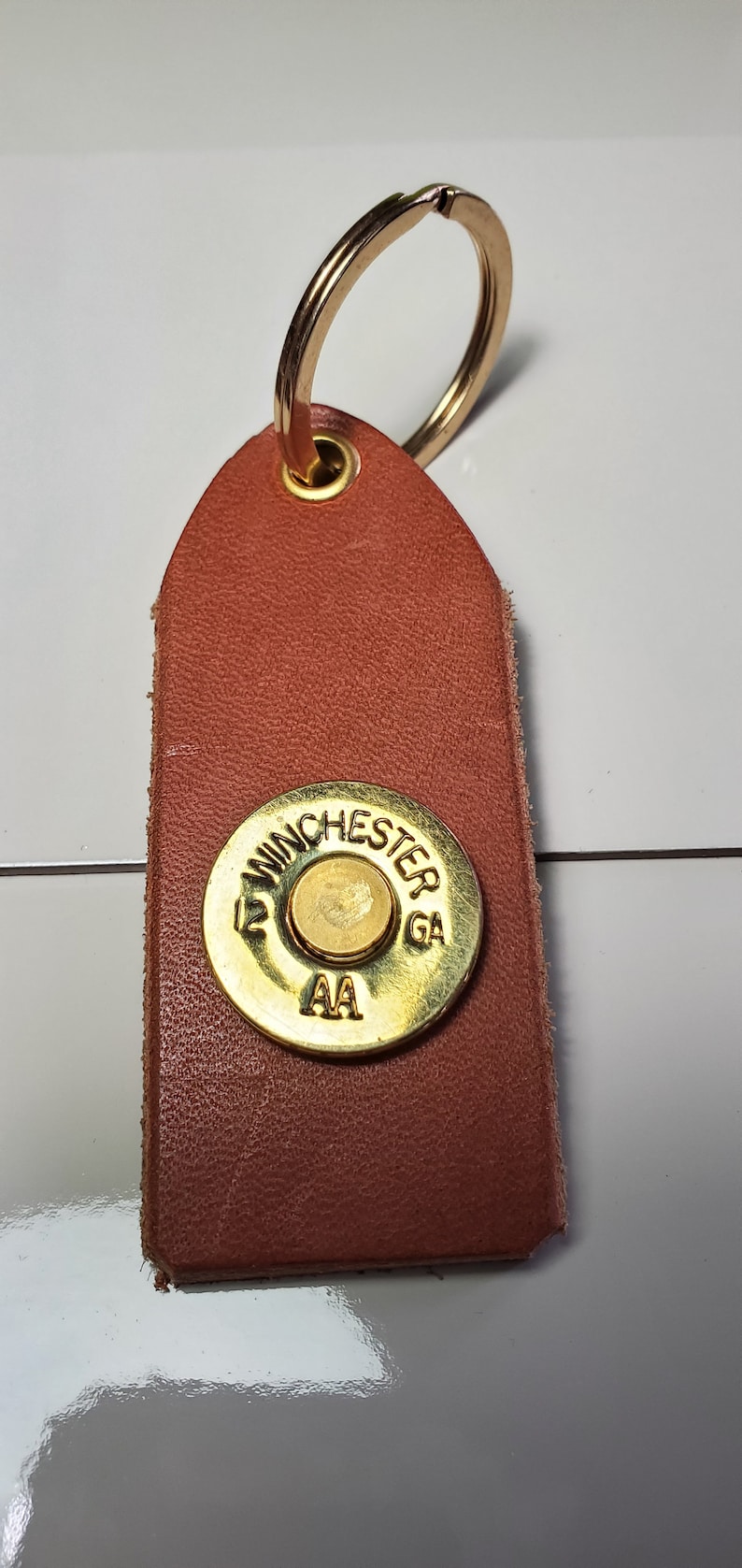 Leather Shotgun Shell Keychain - Etsy