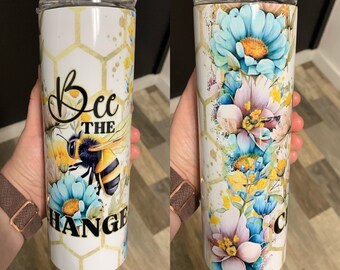 Honey Bee 20oz Tumbler Stainless Steel With Lid - Etsy