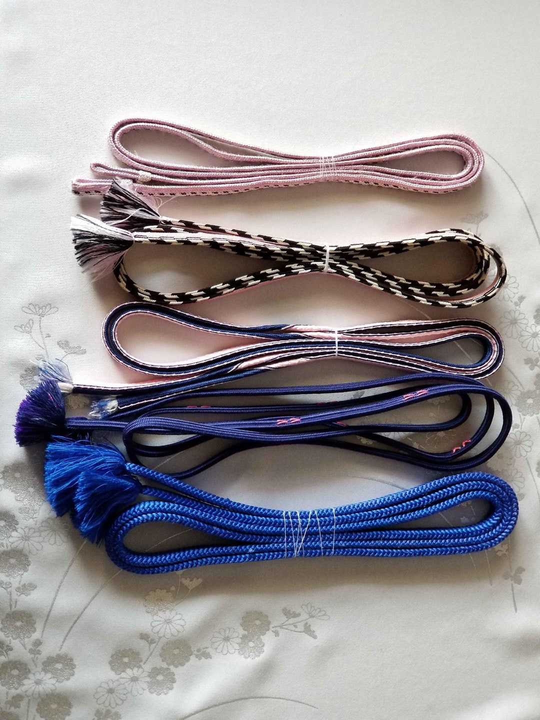 Silk Vintage Japanese Flat Obijime Obi Cord Accessory Braided Belt ...