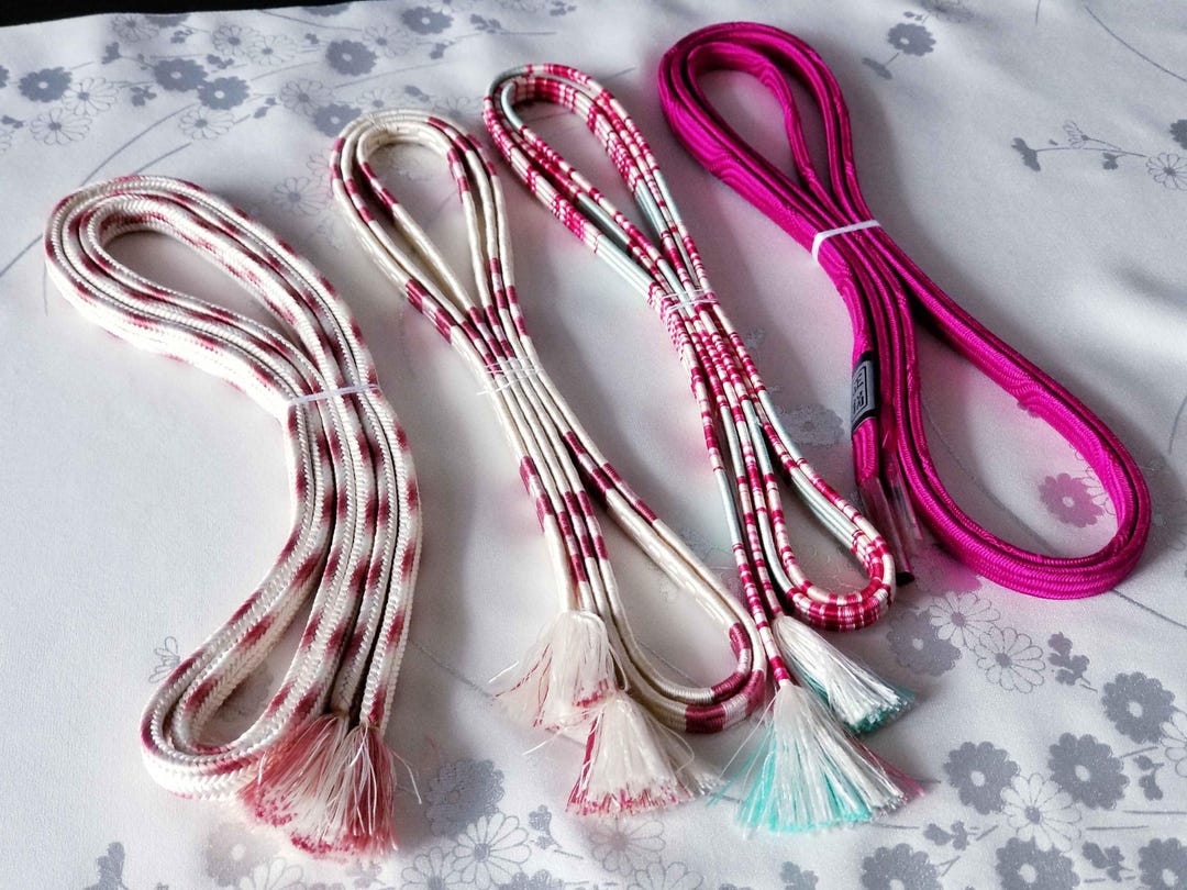 Silk Vintage Japanese Flat Obijime Obi Cord Accessory Braided Belt ...