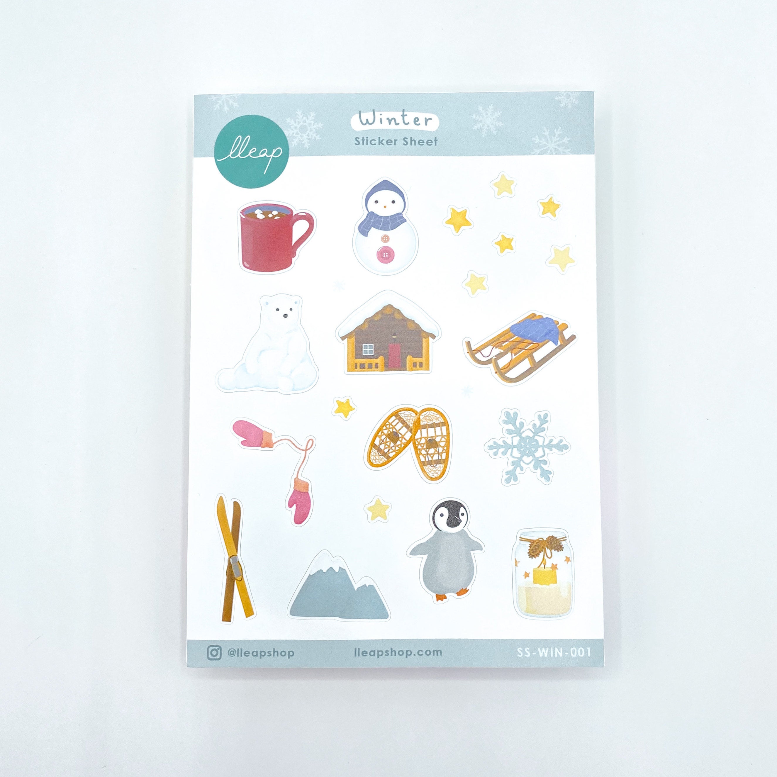 Winter Sticker Sheet Planner Stickers Cute Winter Stickers | Etsy