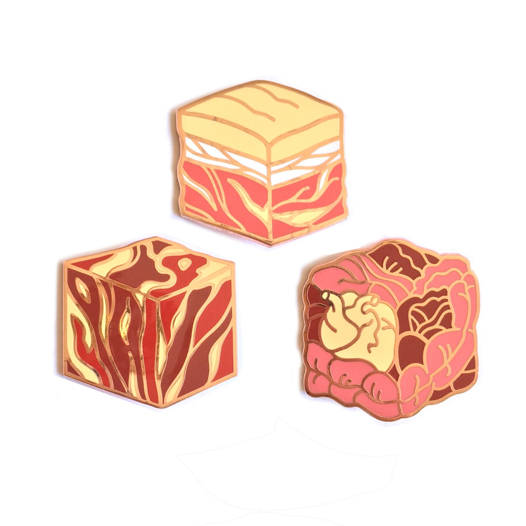 Skin Meat Guts Enamel Pins - Etsy